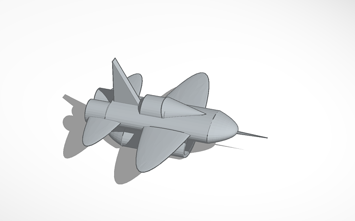 3D design Fighter Jet | Tinkercad