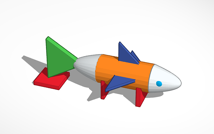 3D design fish - Tinkercad