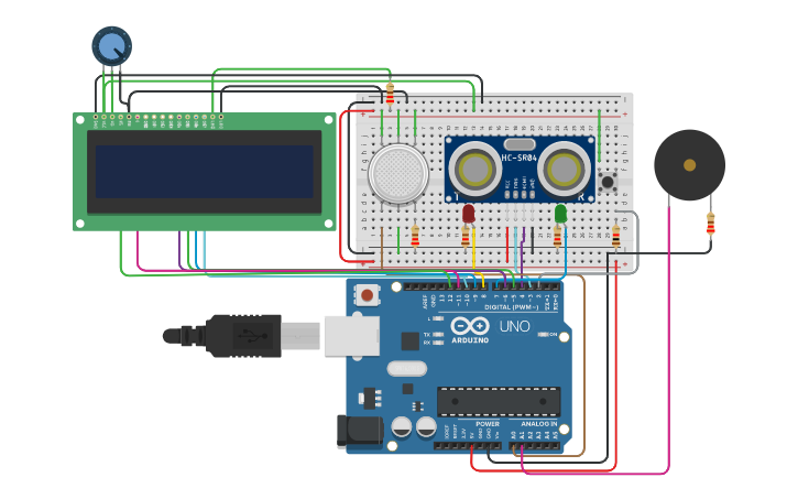 Circuit design GAS ALERT SYSTEM - Tinkercad