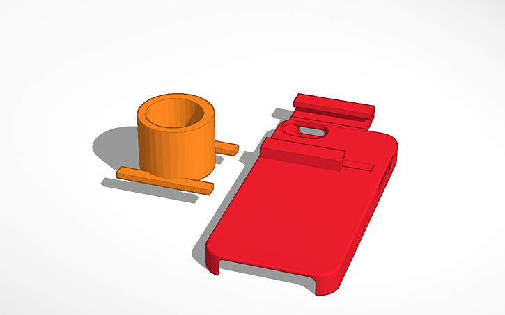 3D design iphone 5 microscope adapter - Tinkercad