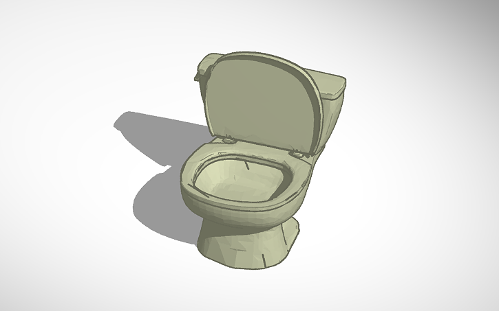 3D design Common Toilet - Tinkercad
