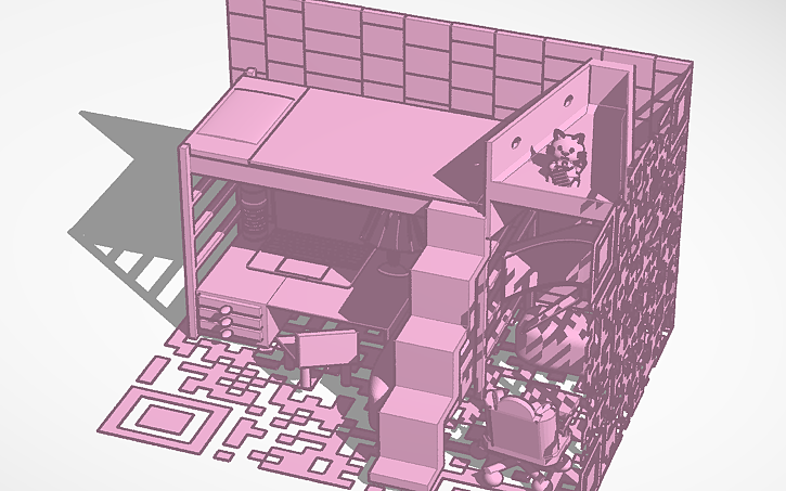 3D design gaming room - Tinkercad