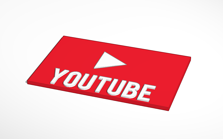 3D design Youtube - Tinkercad