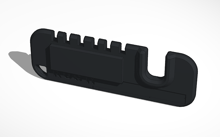 3D design KEYCHAIN PHONE HOLDER FINAL - Tinkercad