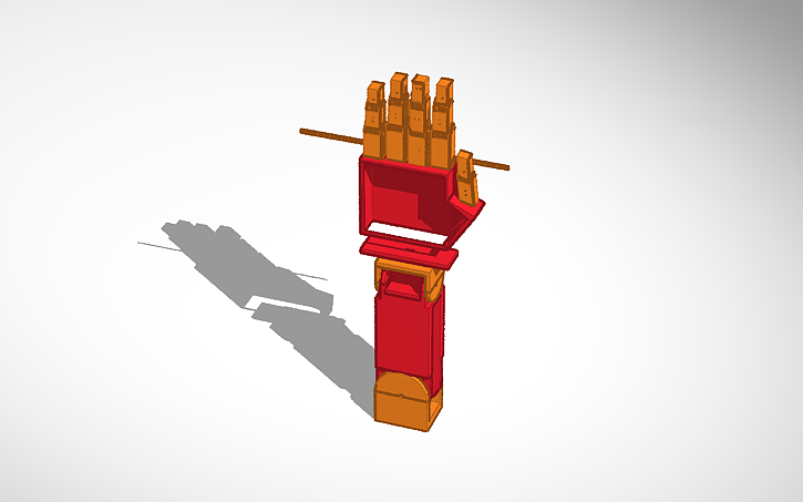 3D design Modelo mano - Tinkercad