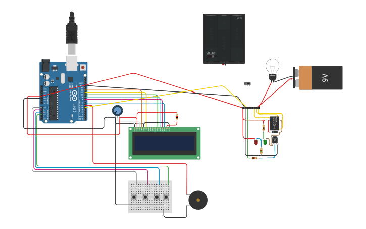 Circuit design CountDown Timer with Relay Module - Tinkercad