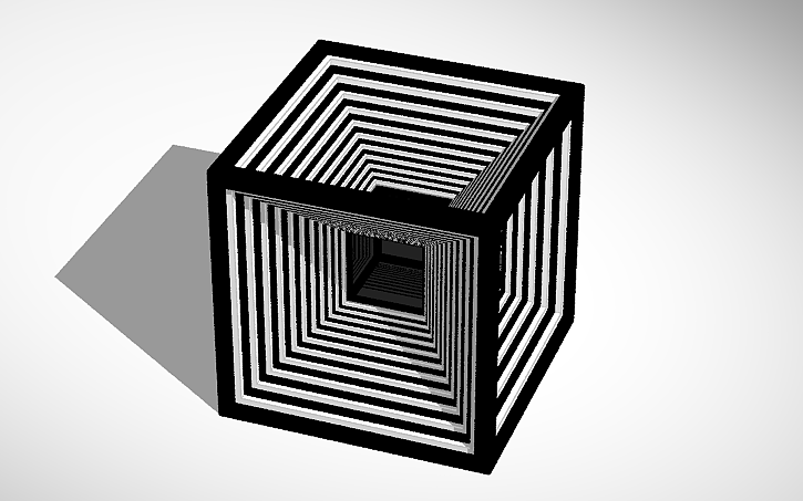3D design The Confusing Cube - Tinkercad