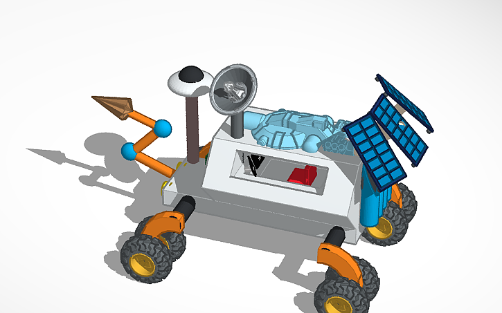 3D design ATHS Qamar Rover - Tinkercad