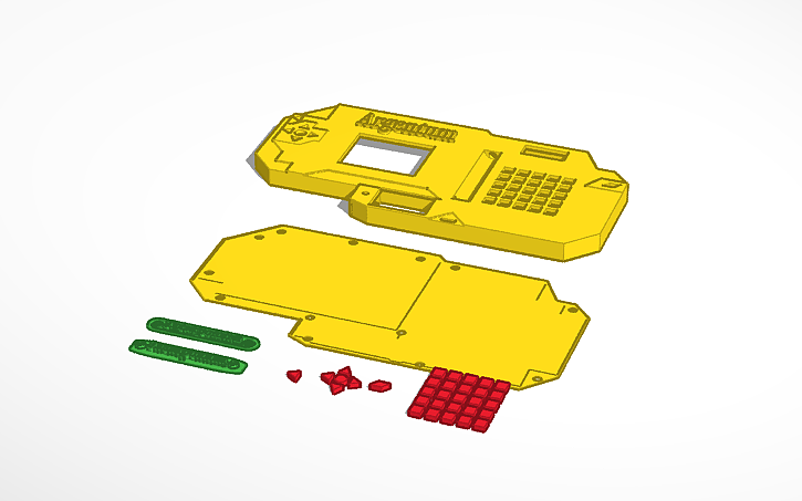 3D design Smart calculator - Electronics "Argentum" - Tinkercad