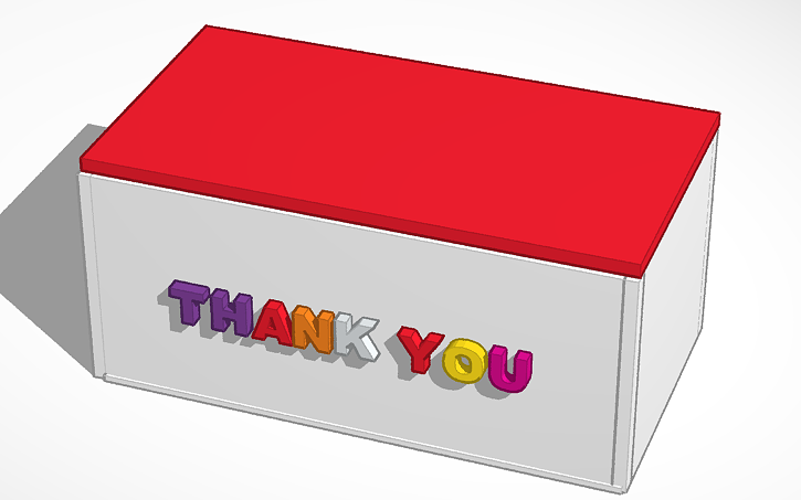 3D design Tip Jar - Tinkercad