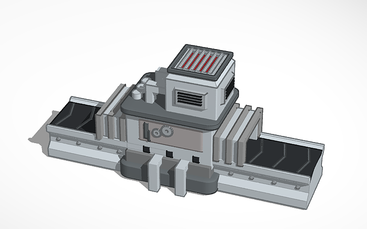 3D design industrial Smelter model (Roblox Islands) - Tinkercad