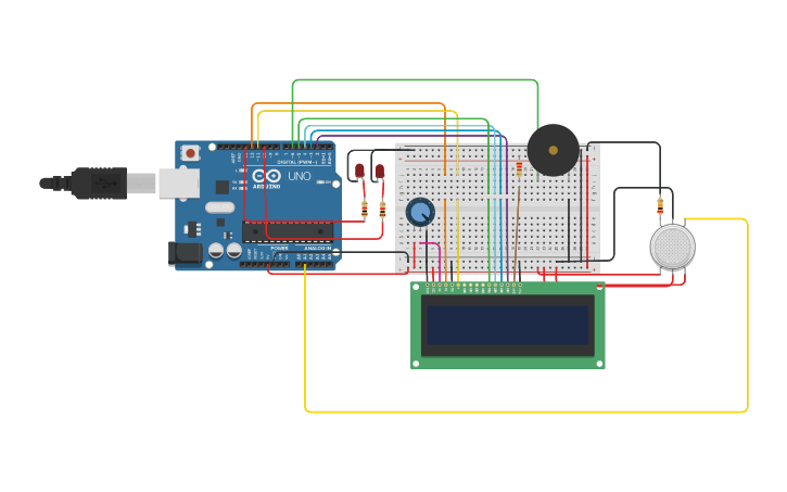 Circuit Design Individual Project Smoke Detection Tinkercad