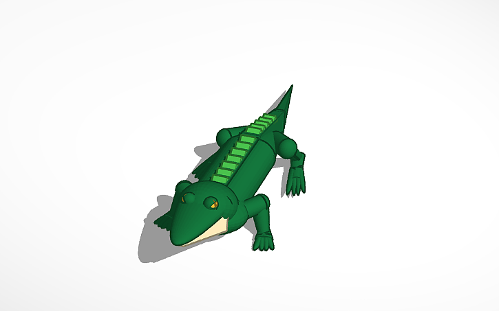 3D design Coccodrillo - Tinkercad