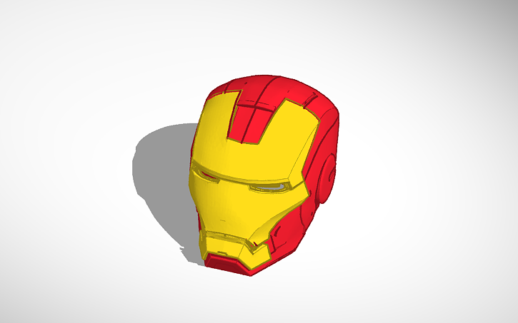 3D design Iron Man mask - Tinkercad