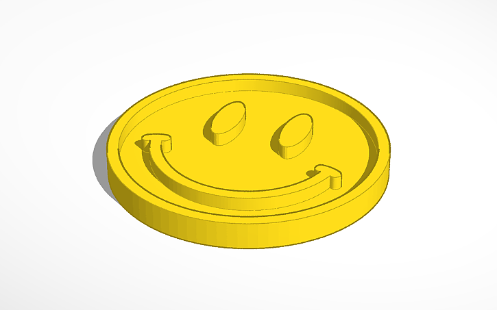 3D design smiley - Tinkercad