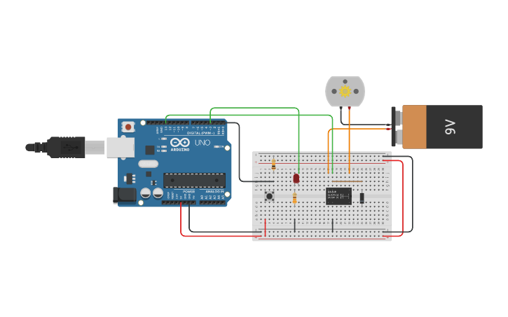 Circuit design Relay - Tinkercad