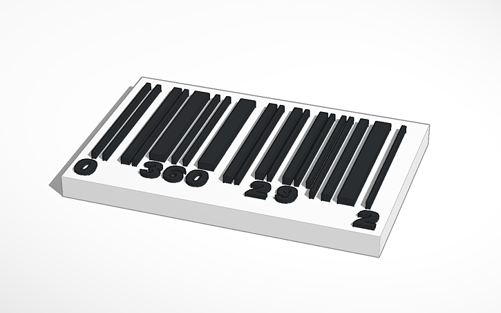 3D design barcode / invention | Tinkercad