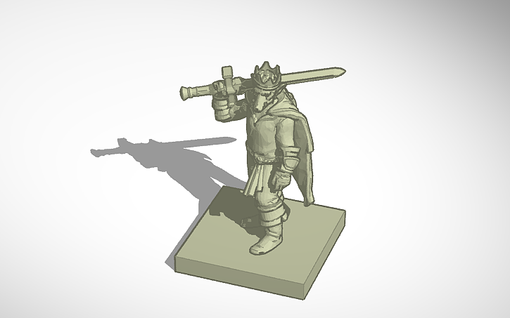 3D design Techno Statue - Tinkercad