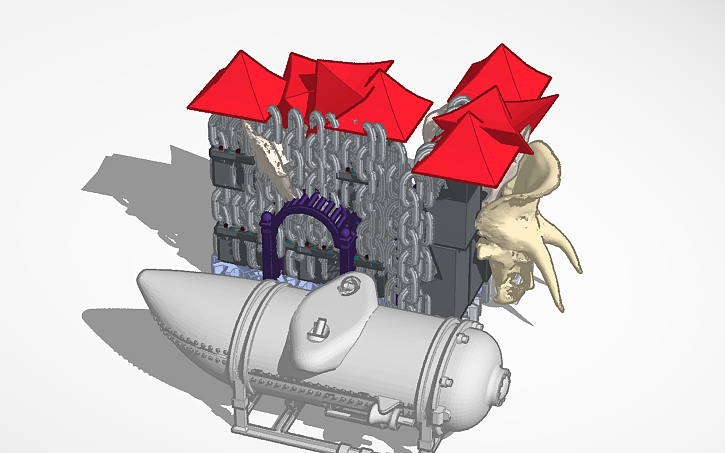 3D design ocean gate - Tinkercad