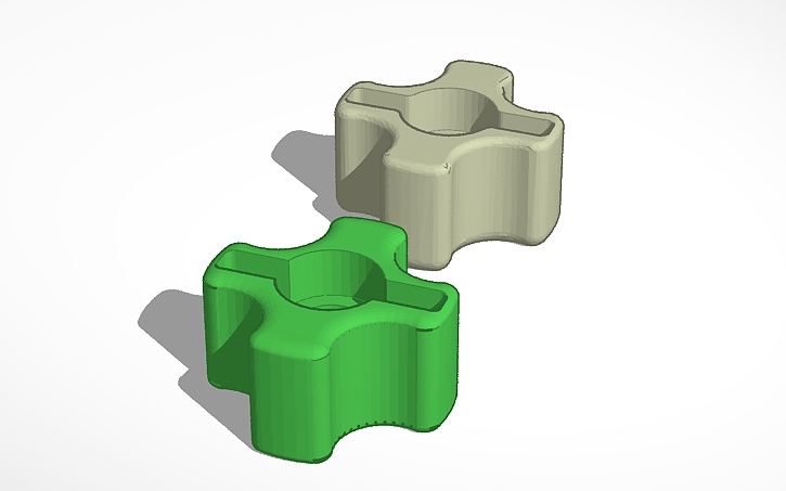 3D design Wing Nut Knob | Tinkercad