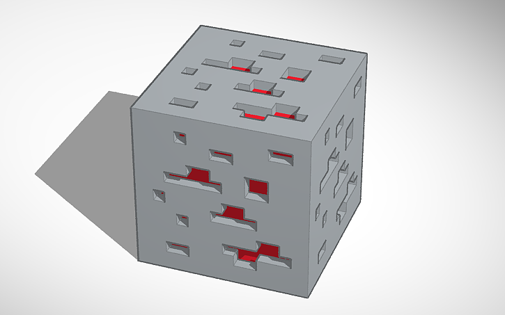 3D design Minecraft Redstone Ore | Tinkercad