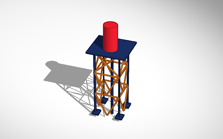 3D design Water Tower - Tinkercad