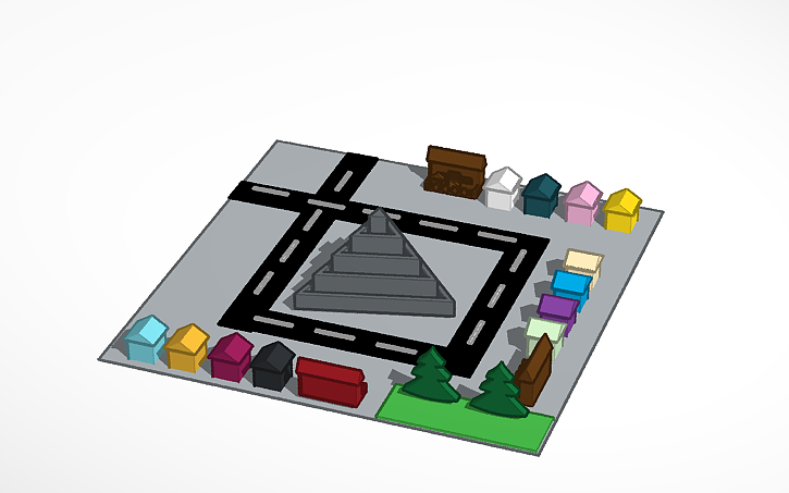 3D design City Square - Tinkercad