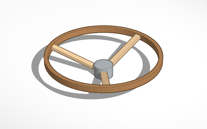 3D design Boat steering wheel - Tinkercad