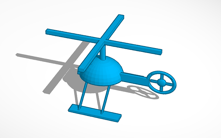 3D design Helicopter - Tinkercad