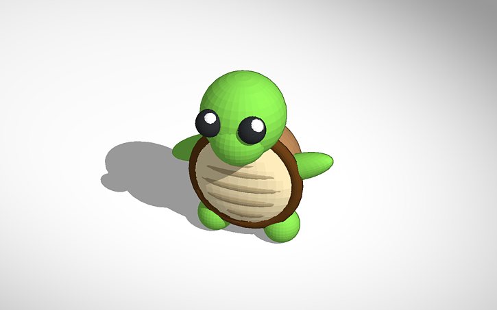 3D design Tod the Turtle #NFOT - Tinkercad