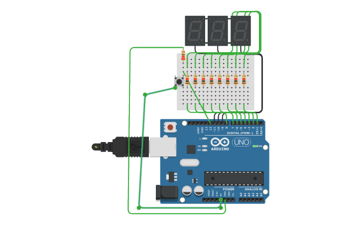Circuit design 7-7 - Tinkercad