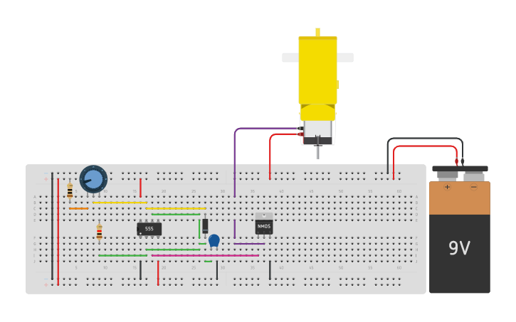 Circuit design 555 PWM .OK | Tinkercad