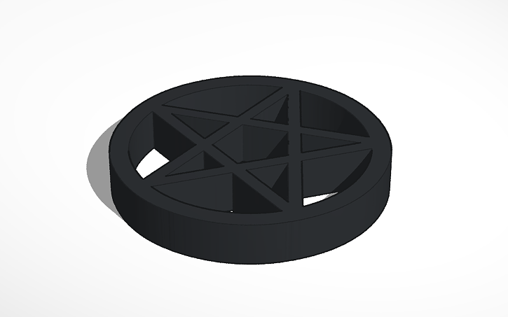 3D design Pentagram - Tinkercad