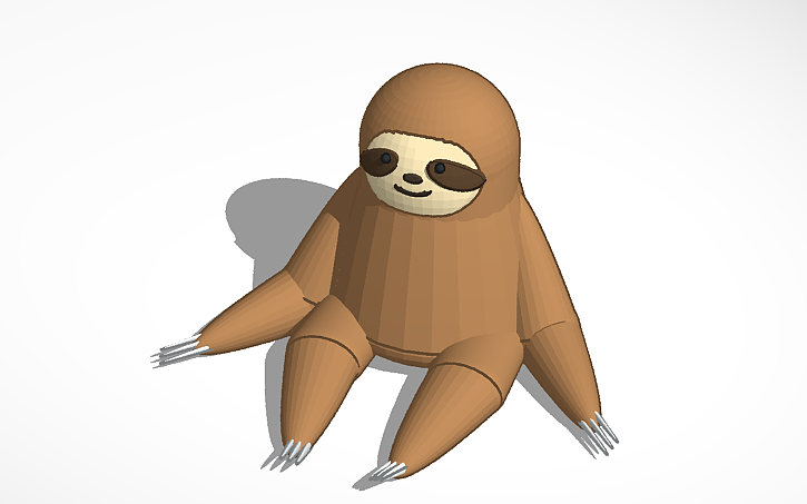 3D design Sloth - Tinkercad