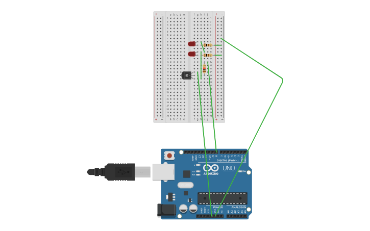 Circuit design Introducing the Breadboard - Tinkercad