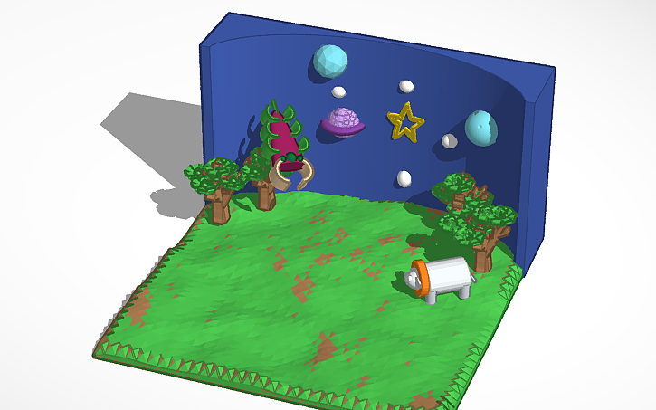 3D design terrain - Tinkercad