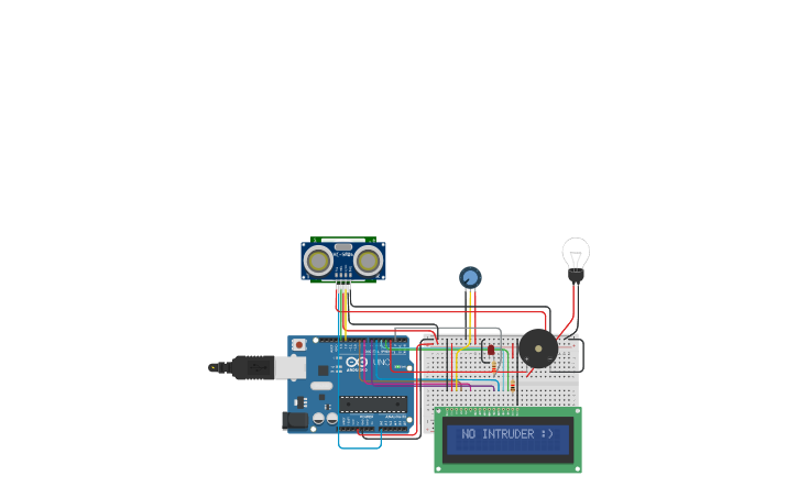 Circuit design Security System_Group11 - Tinkercad