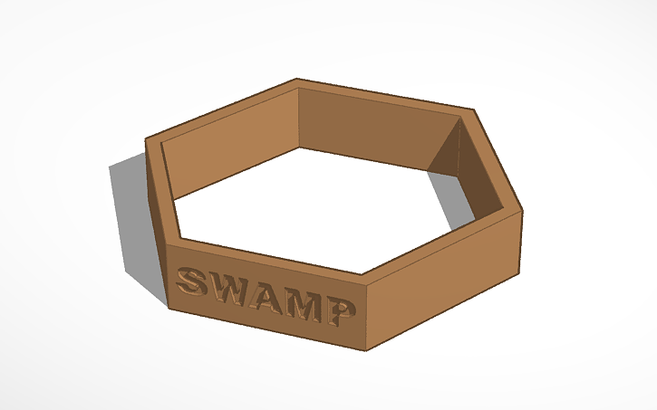 3D design swamp - Tinkercad