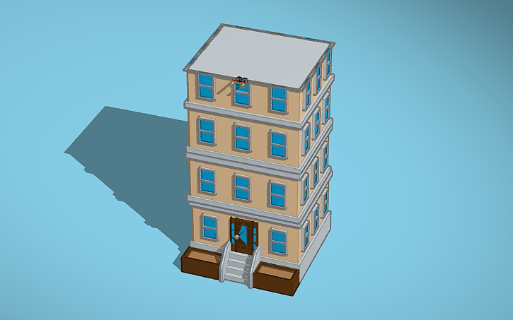 3D design Ragdoll jumping off simlab - Tinkercad