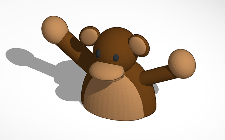 3D design monkey - Tinkercad