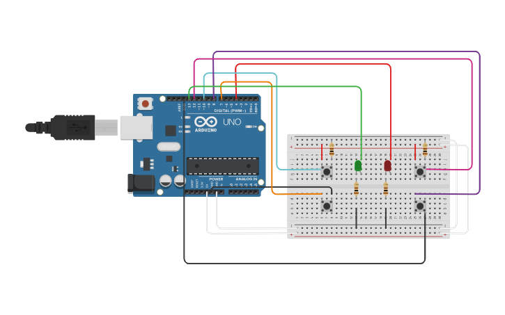 Circuit design combination lock | Tinkercad