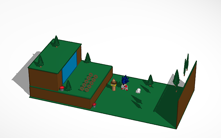 3D design Fnf Sonic.exe Map - Tinkercad