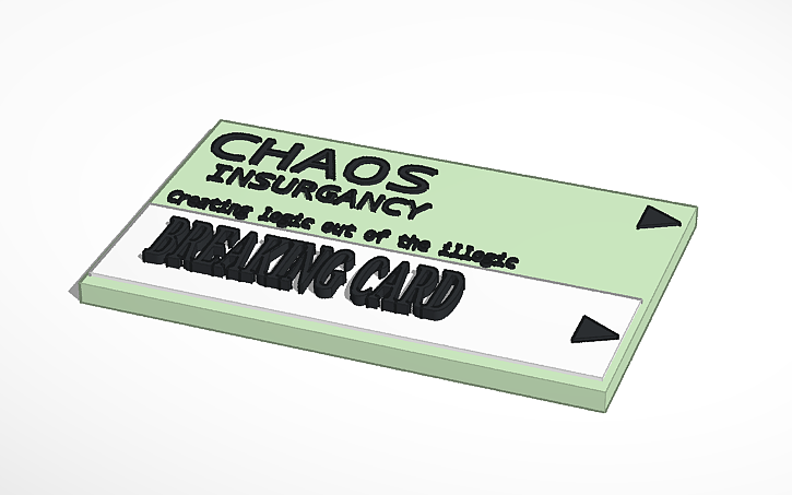 3D design scp keycard - Tinkercad