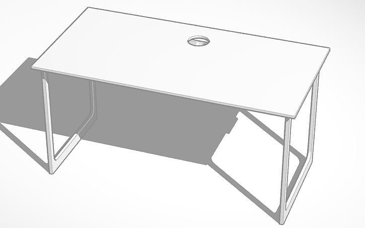 3D design modern table - Tinkercad