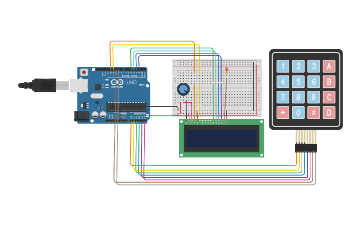 Circuit Design S11 Password Detection Using Keypad And Lcd Display