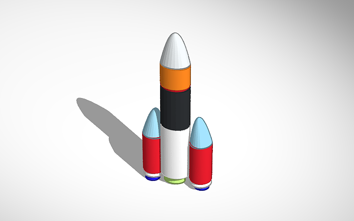 3D design My GSLV III - ISRO | Tinkercad