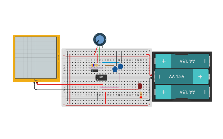Circuit Design Variable Duty Cycle Tinkercad
