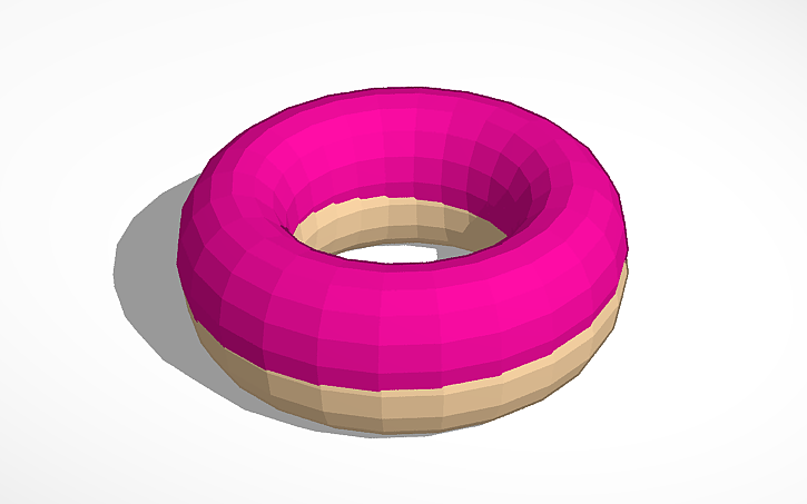 3D design THE DONUT - Tinkercad