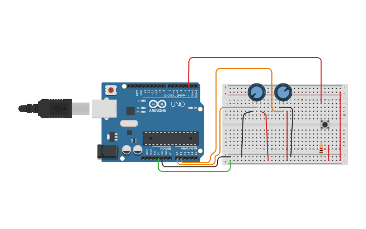 Circuit design Ejercicio 3 - Tinkercad