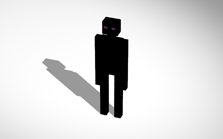 3D design Enderman (Minecraft) - Tinkercad